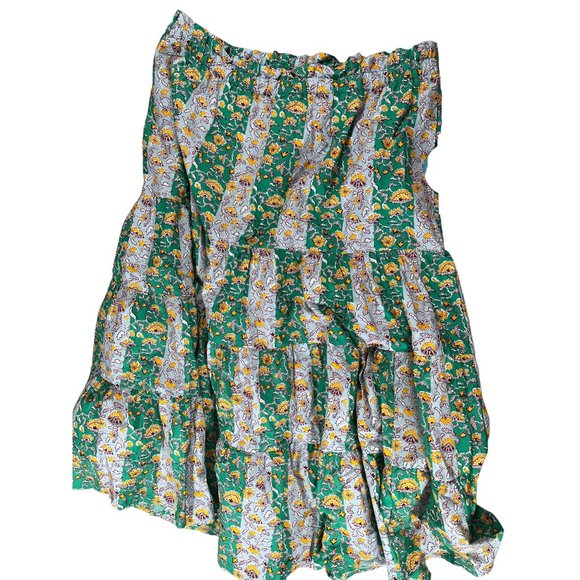 RHODE | Skirts | Womens Rhode Target Midi Skirt Boho Floral Stripes ...
